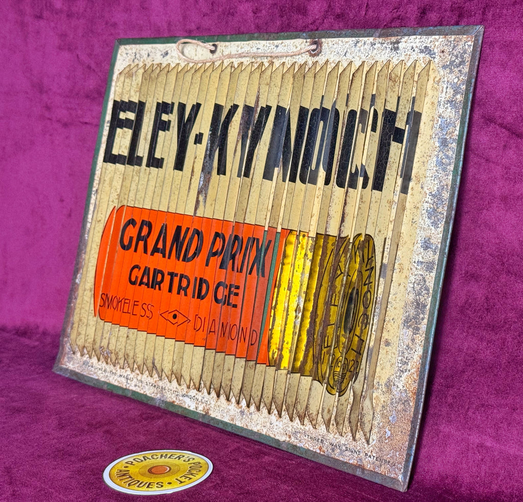 Rare 3 Way Advertising Sign for Eley Kynoch Cartridges – Poacher's ...