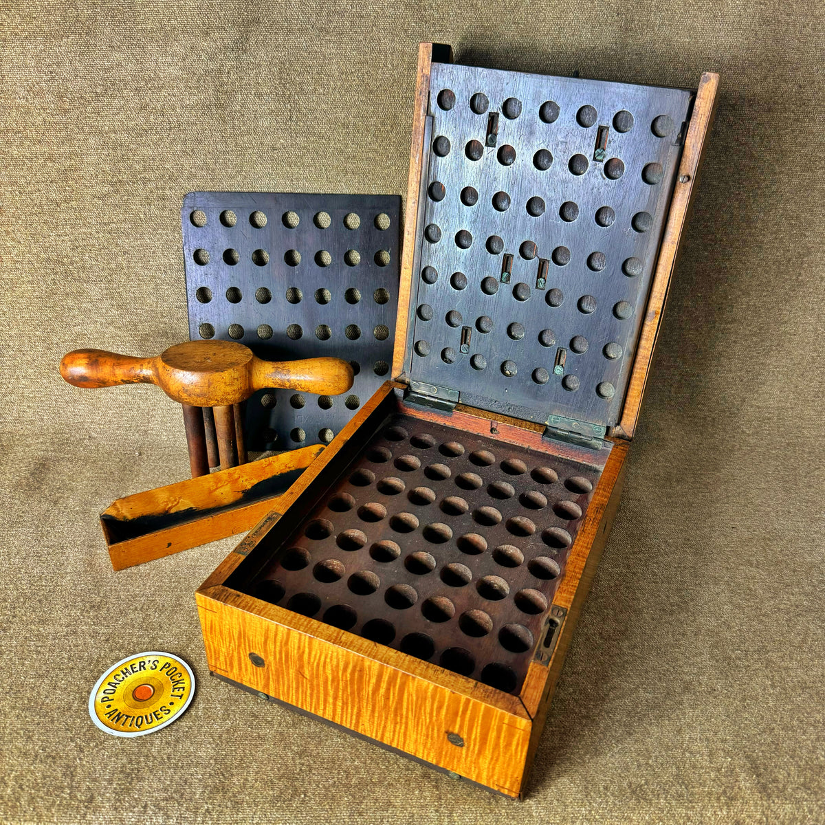 Rare J Erskine Patent 49 Pinfire Cartridge Maple Loading Machine ...