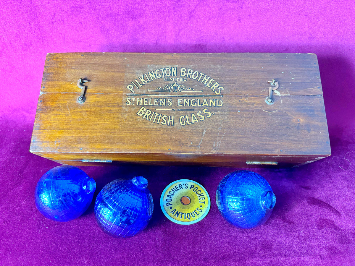 Cased Trio of Pilkington Glass Target Balls – Poacher's Pocket Antiques