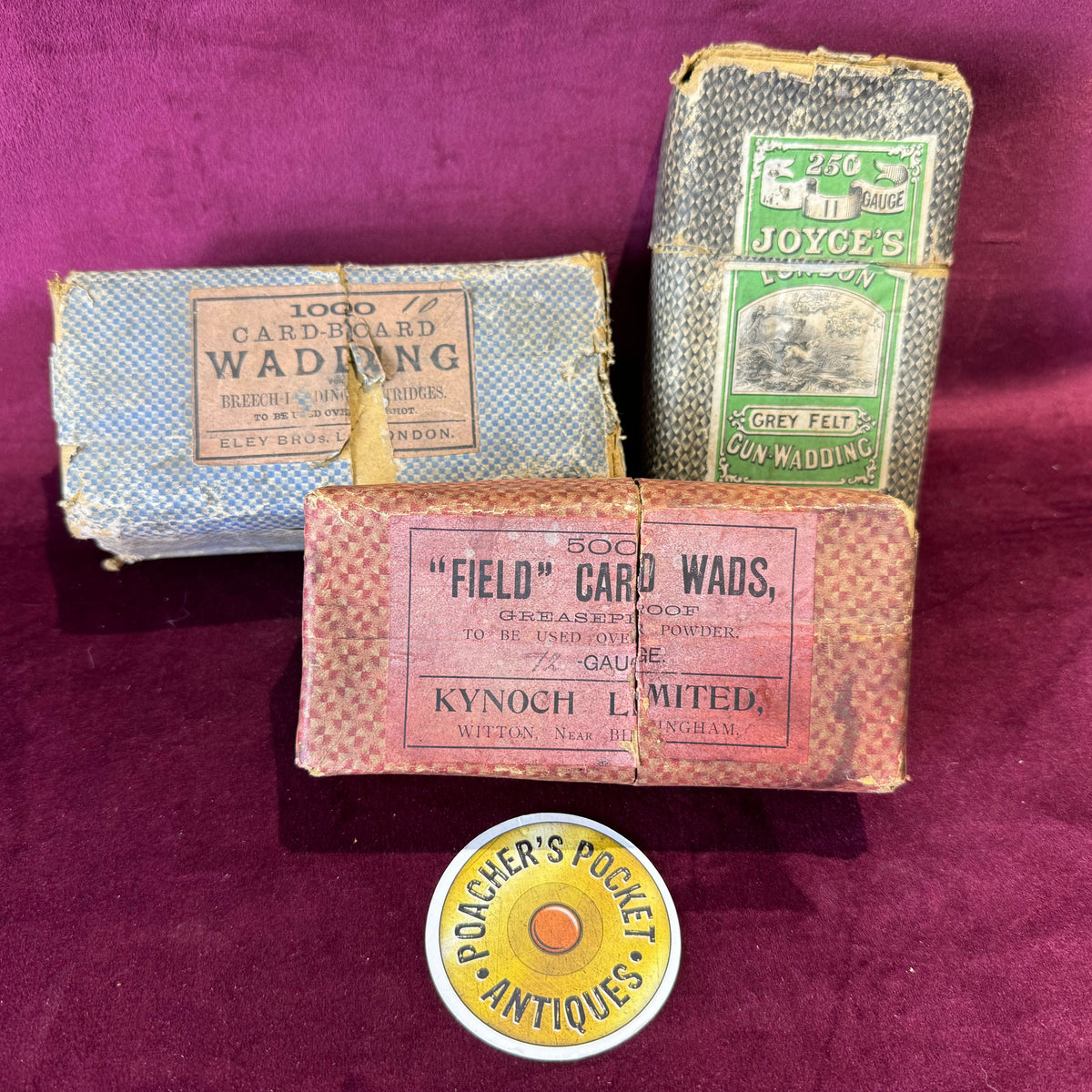 Antique Eley, Kynoch and Joyce Card Wad Boxes – Poacher's Pocket Antiques