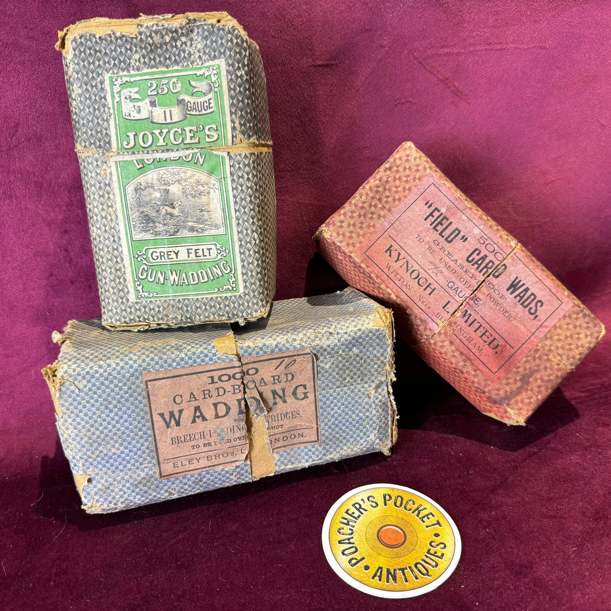 Antique Eley, Kynoch and Joyce Card Wad Boxes – Poacher's Pocket Antiques