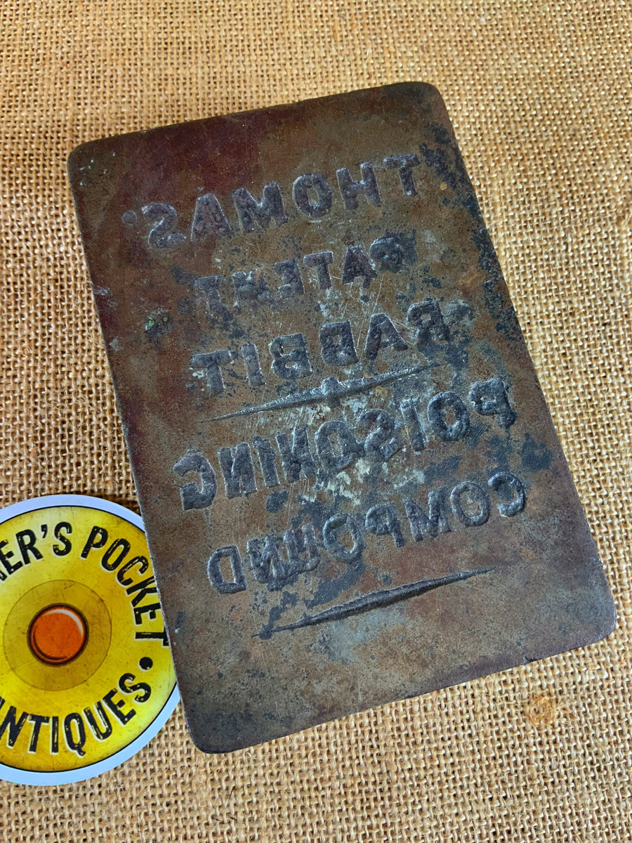 Thomas Patent Rabbit Poison Compound block – Poacher's Pocket Antiques